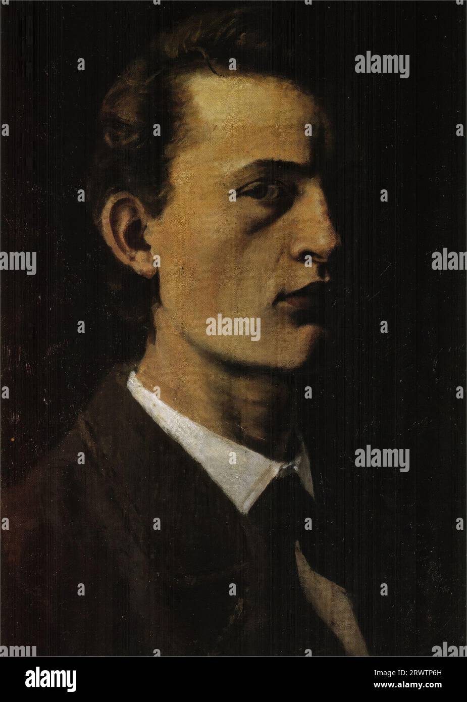 Edward Munch - Self portrait Stock Photo - Alamy