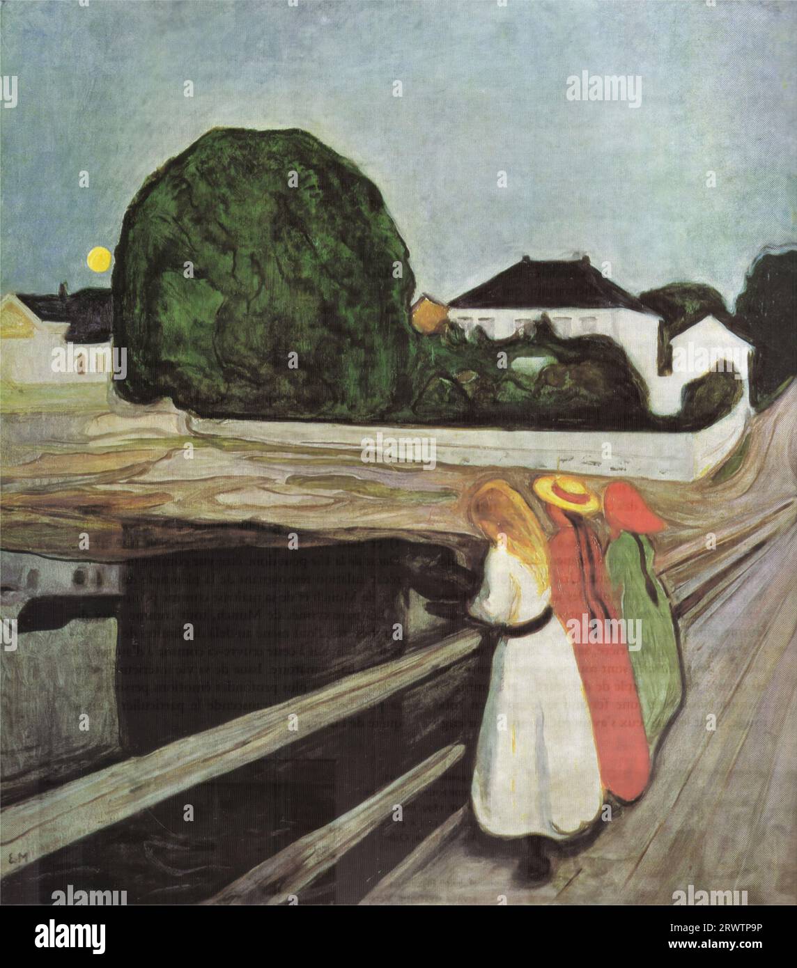 The girls on the bridge by edvard munch hi-res stock photography and ...