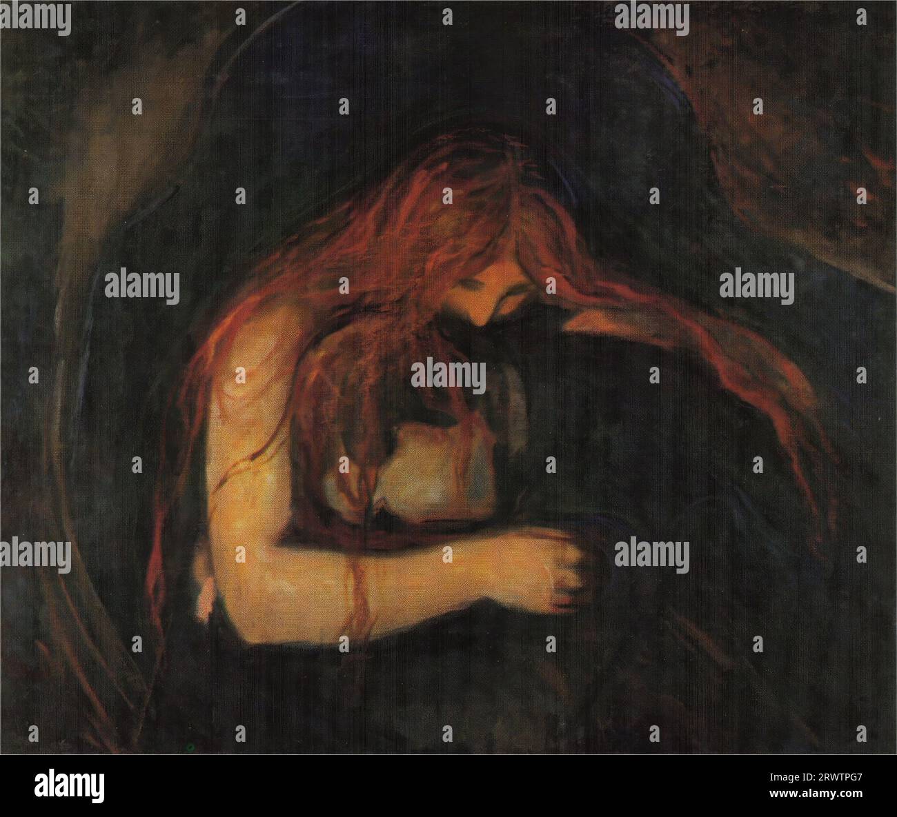 Edvard munch painting vampire hi-res stock photography and images - Alamy