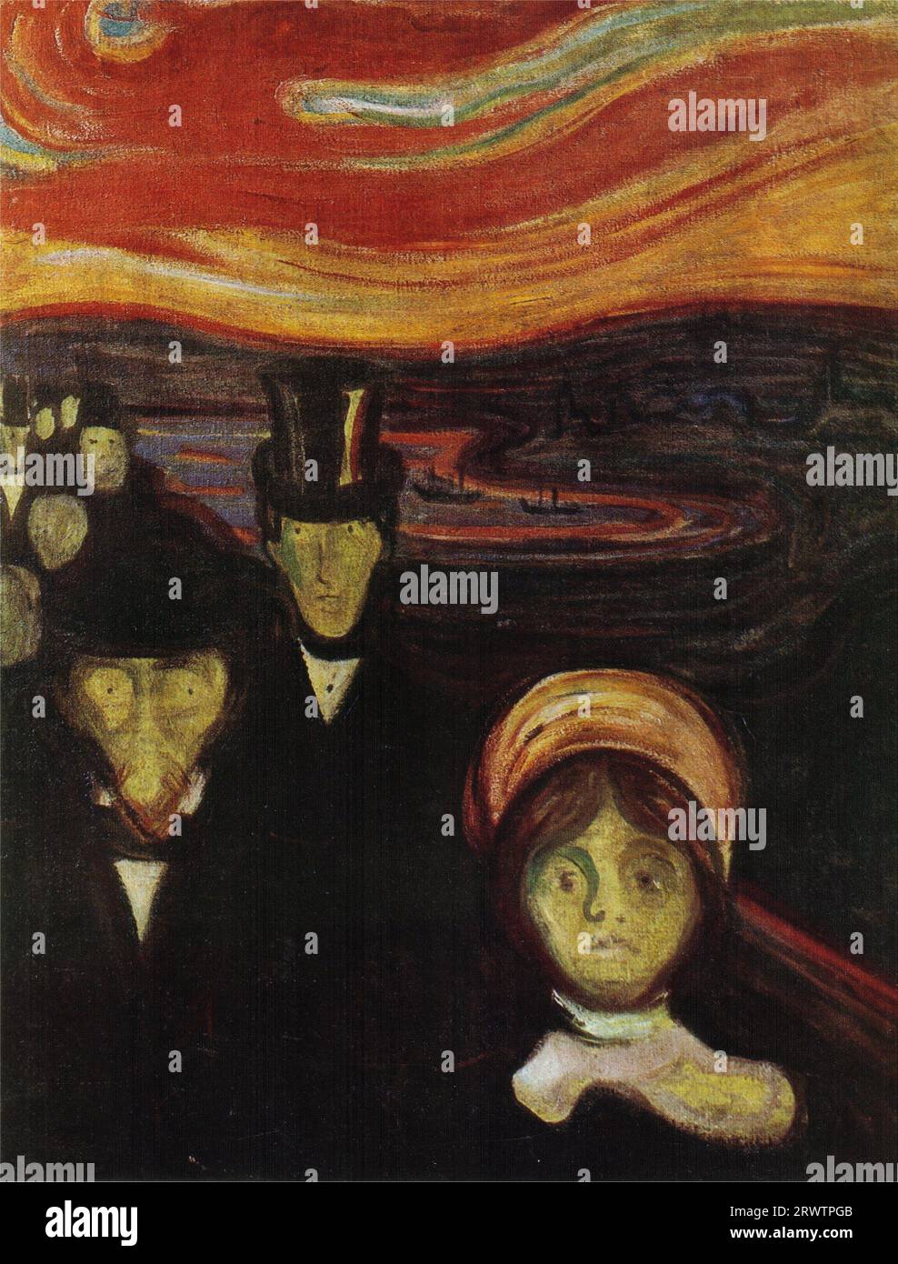 Edward Munch - Anxiety Stock Photo - Alamy