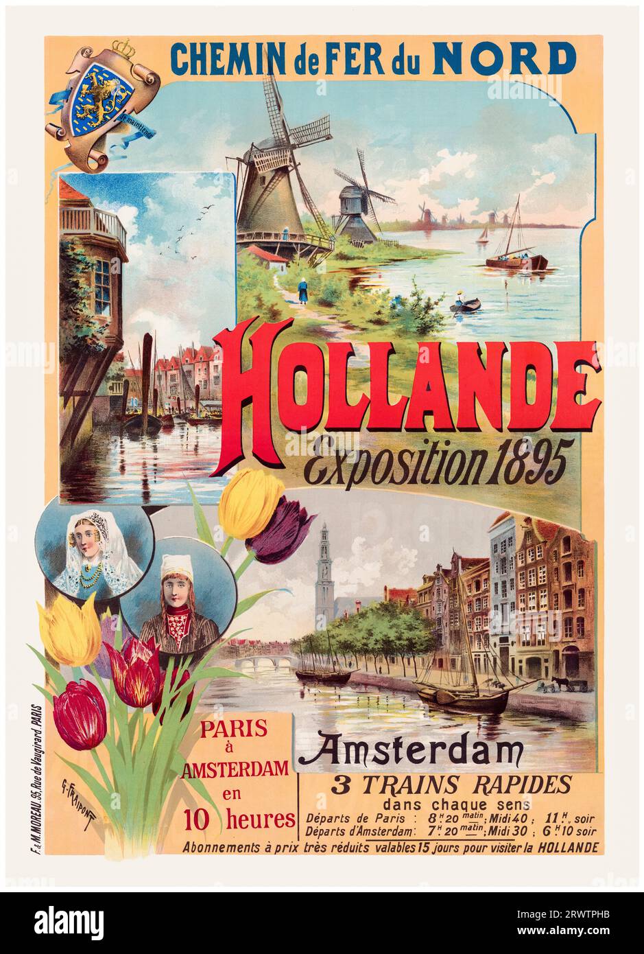 Chemin de Fer du Nord (Northern Railway), Holland, Exposition 1895 ...