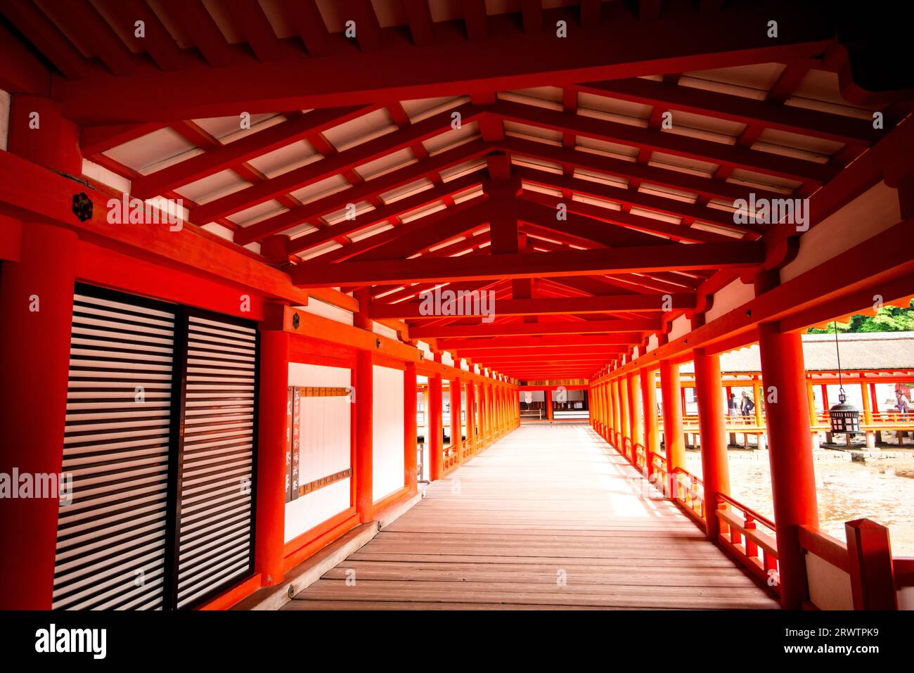 Itsukushima Shrine Corridor Stock Photo - Alamy
