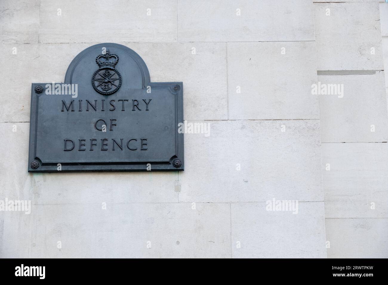 LONDON- SEPTEMBER, 18, 2023: The Ministry of Defence Main Building or ...