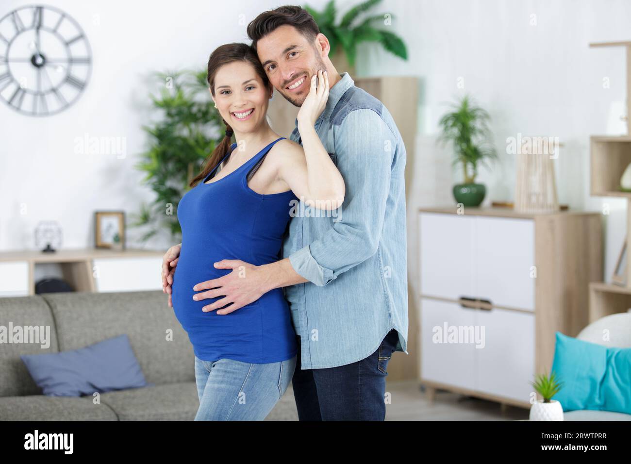 Pregnant girlfriend hi-res stock photography and images - Alamy