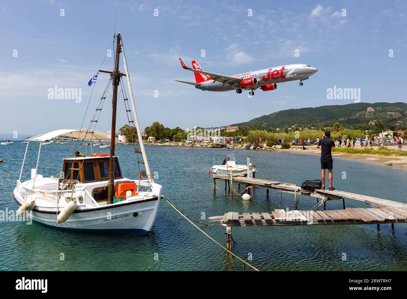 Skiathos, Greece - June 25, 2023: Jet2 Boeing 737-800 airplane at ...