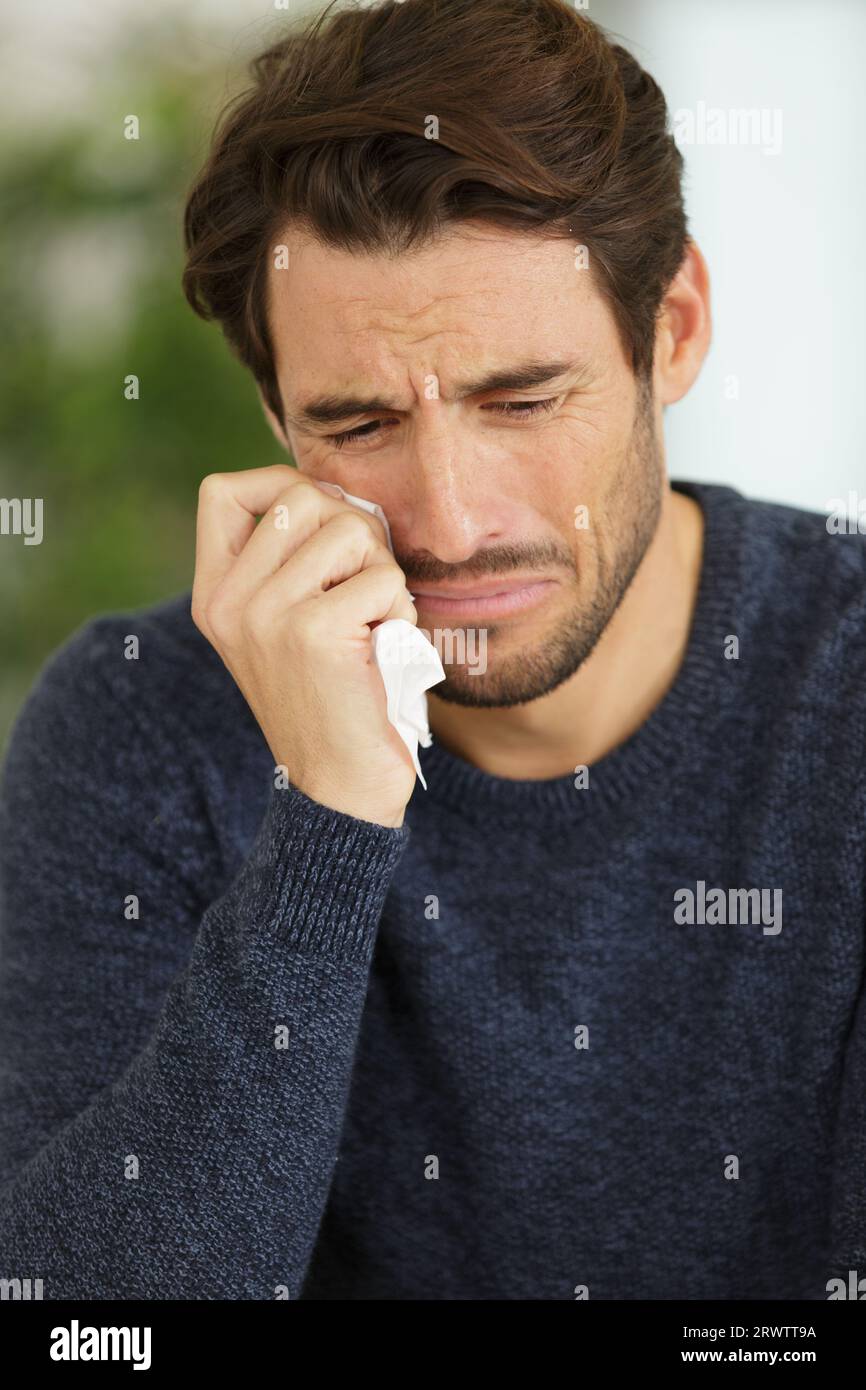 a picture of man crying Stock Photo - Alamy