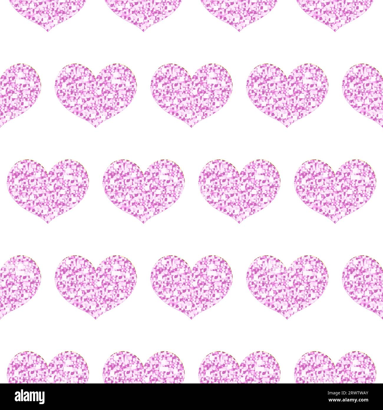 Glitter heart seamless Pattern. Pink Gold Glitter Hearts. . Shiny ...