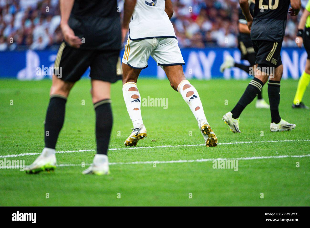 Madrid, Spain. 20th Sep, 2023. The socks of Jude Bellingham (Real ...