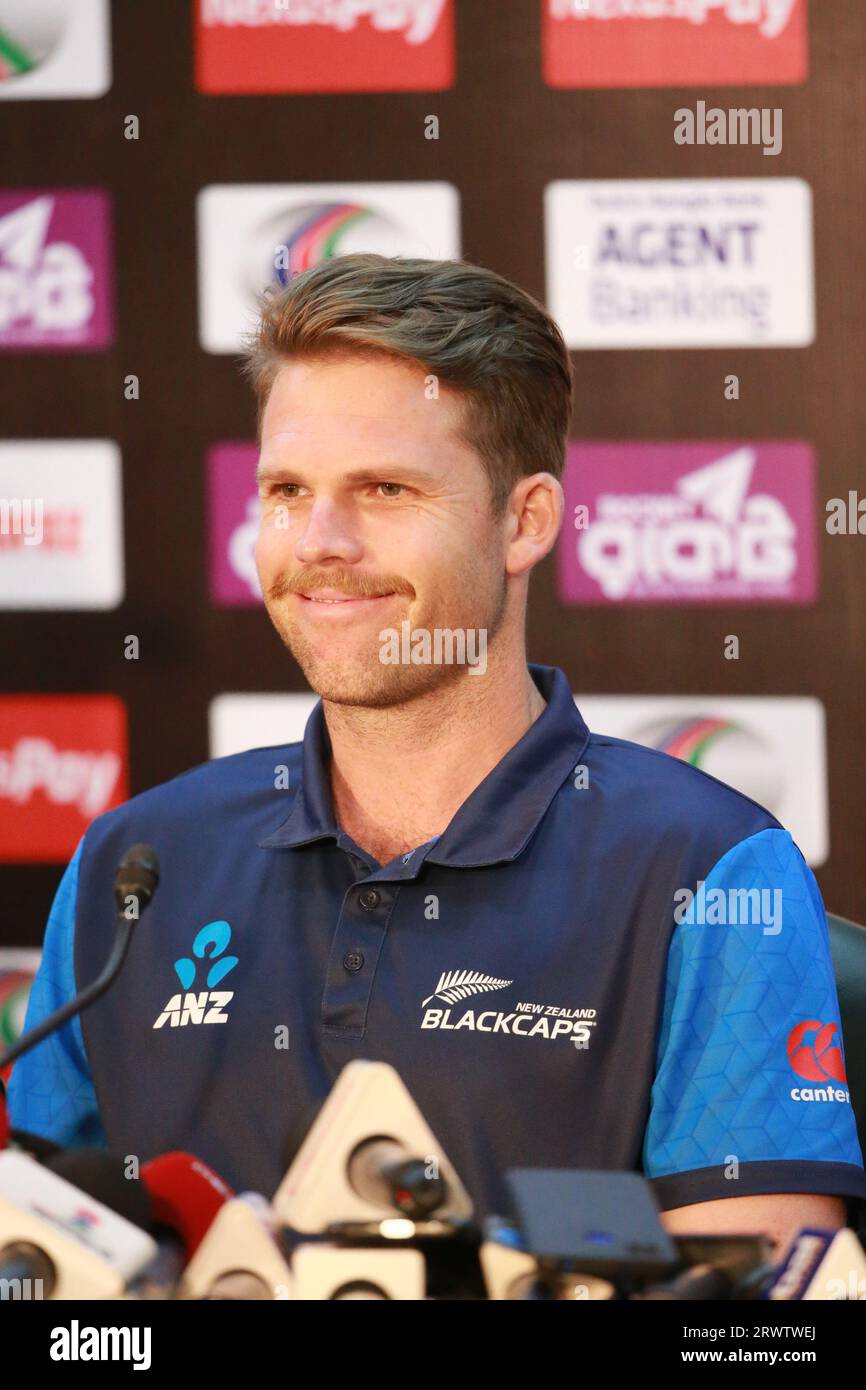New Zealand ODI Team captain Lockie Ferguson attends pre match press ...