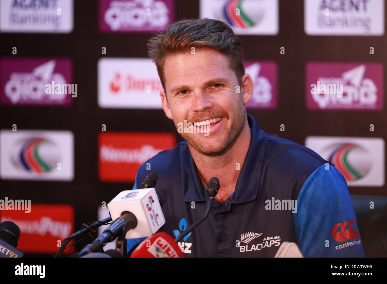 New Zealand ODI Team captain Lockie Ferguson attends pre match press ...