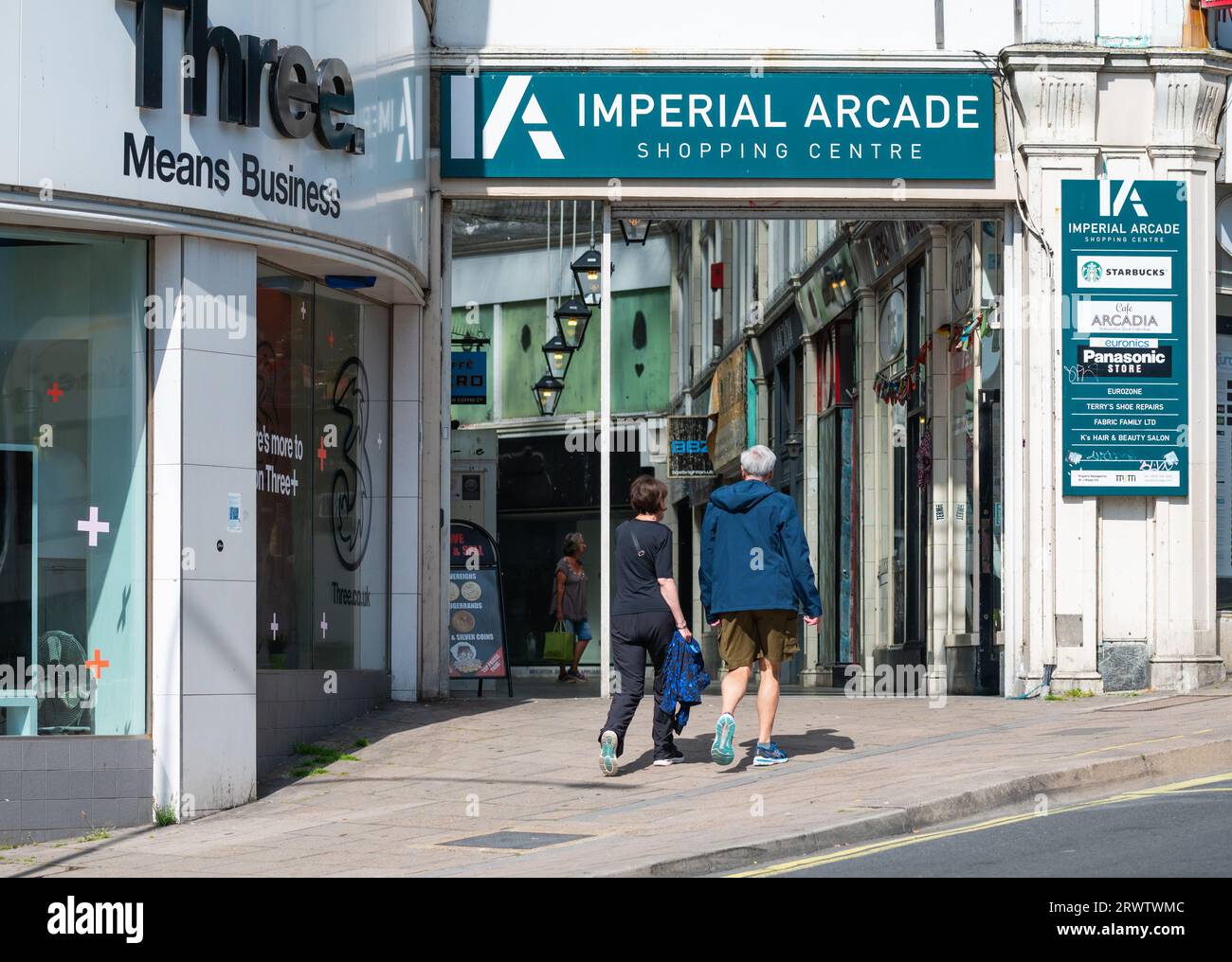 Imperial Arcade historic shopping centre, a small historic shopping mall in Brighton, East ...