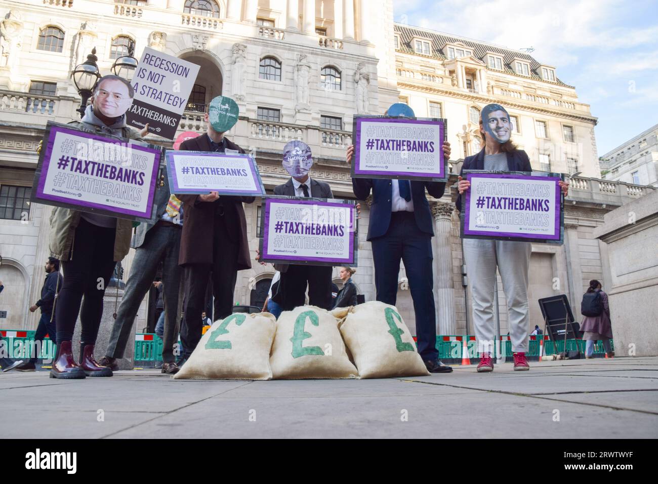 London, UK. 21st September 2023. Activists from the group Positive ...