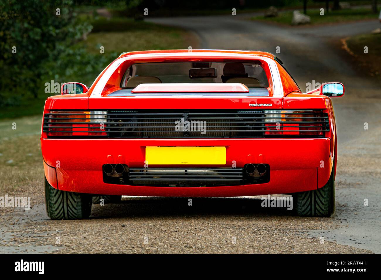 Ferrari Testarossa Rear View Stock Photo - Alamy