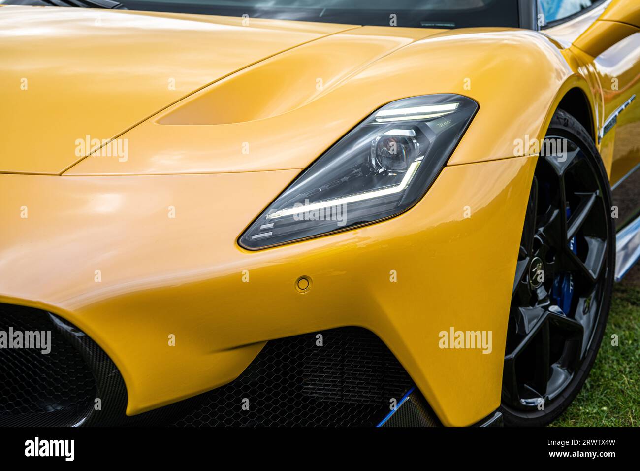 Maserati MC20 Super Car Close up of Headlight Stock Photo - Alamy