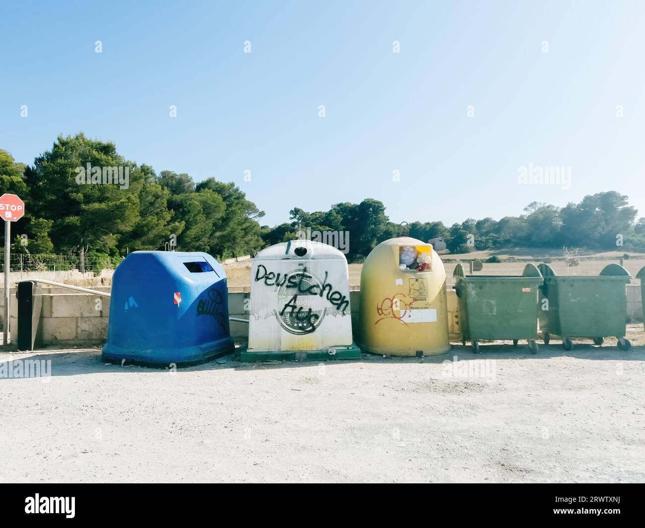 Mallorca, Spain - Jun 30, 2023: An ultra-wide image captures the ...