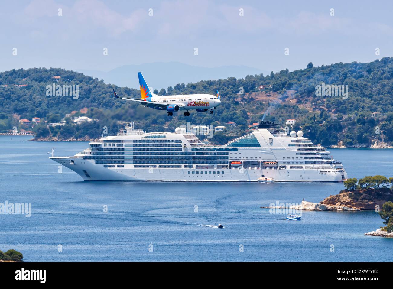 Skiathos, Greece - June 30, 2023: Jet2 Boeing 737-800 airplane at ...