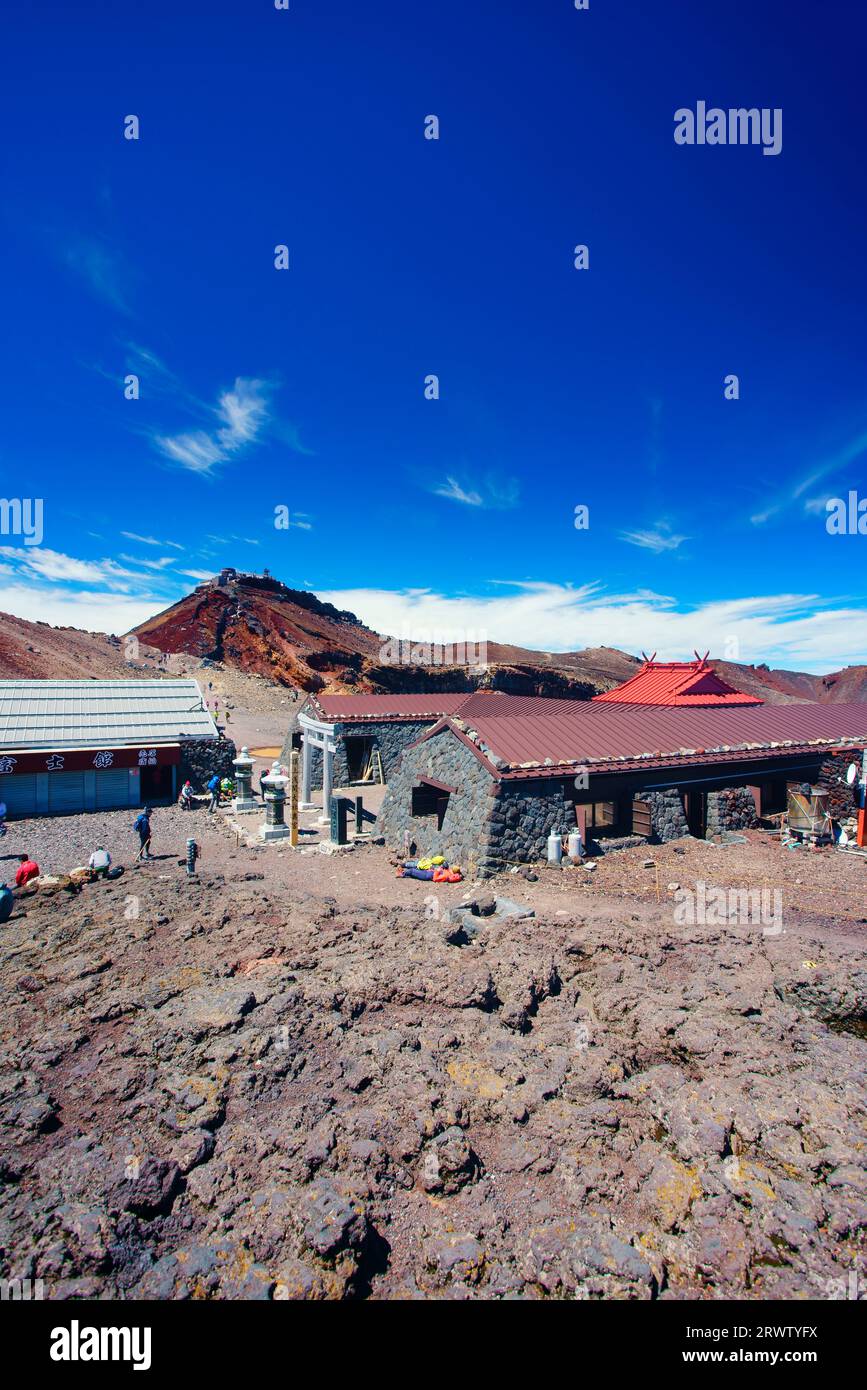 Kenkemine and Okumiya Shrine of Mt. Fuji Hongu Sengen-taisha Stock ...