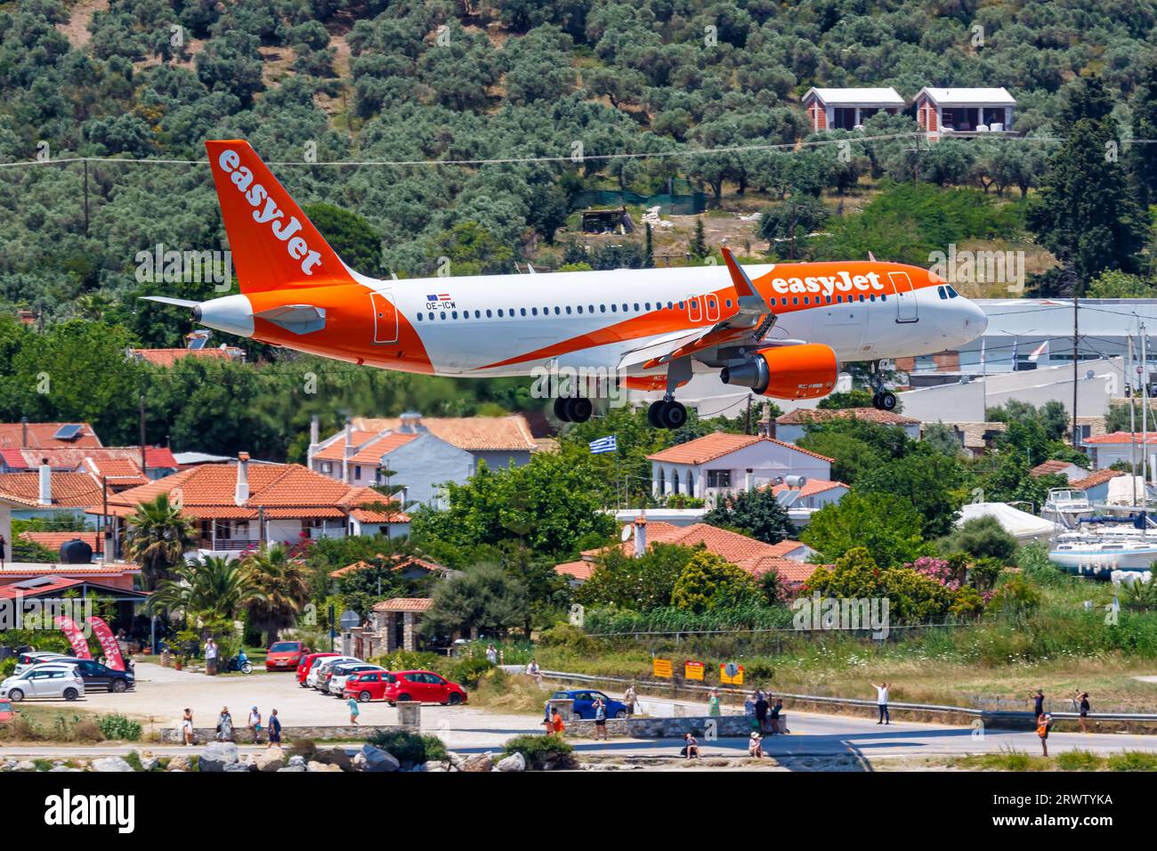 Skiathos, Greece - June 28, 2023: EasyJet Airbus A320 airplane at ...