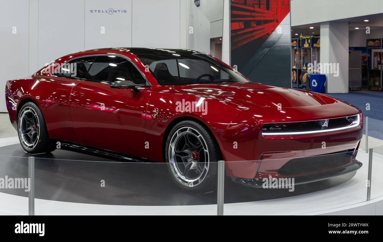 DETROIT, MI/USA - SEPTEMBER 13, 2023: A Dodge Charger Daytona SRT ...