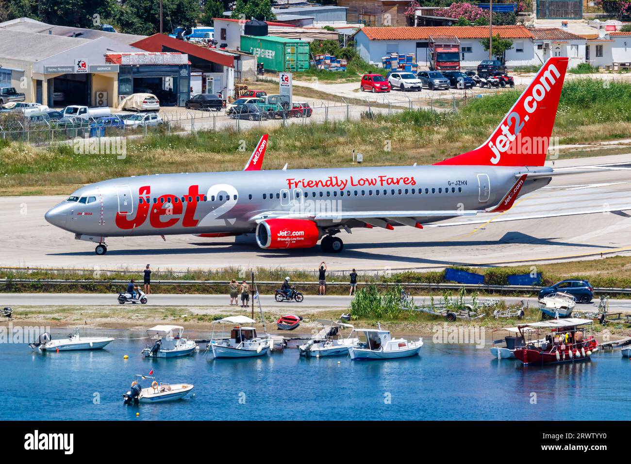 Skiathos, Greece - June 28, 2023: Jet2 Boeing 737-800 airplane at ...