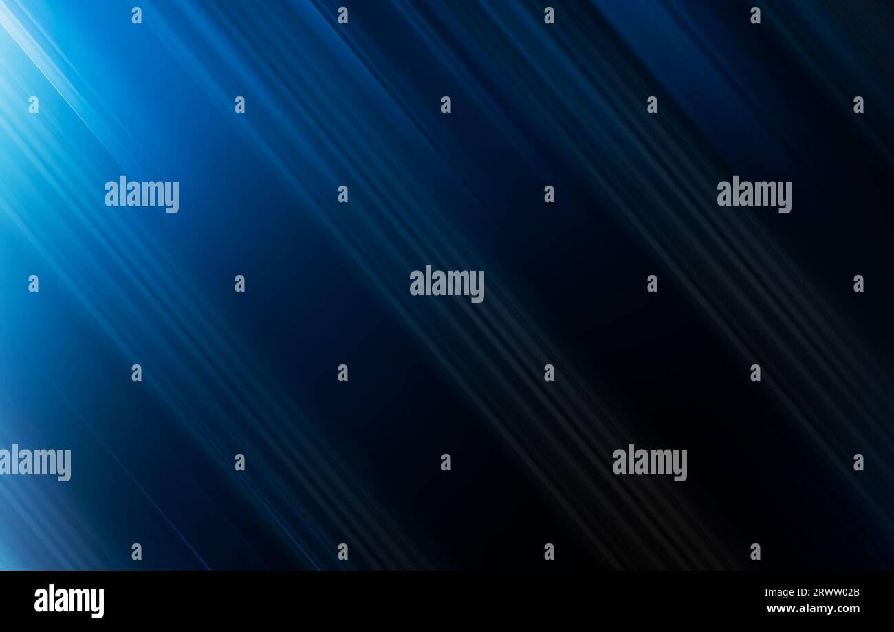 Abstract blue rays on black, texture soft tech diagonal background and ...