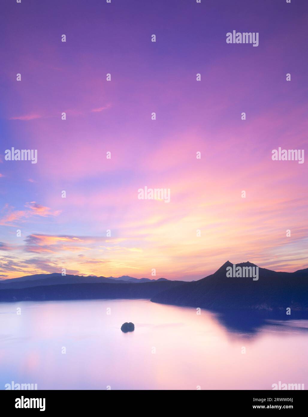 Morning View of Mashu Ko from Lake Mashu Ko Observatory No.2 Stock ...