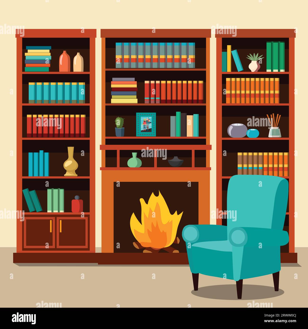 Library chair Stock Vector Images - Alamy