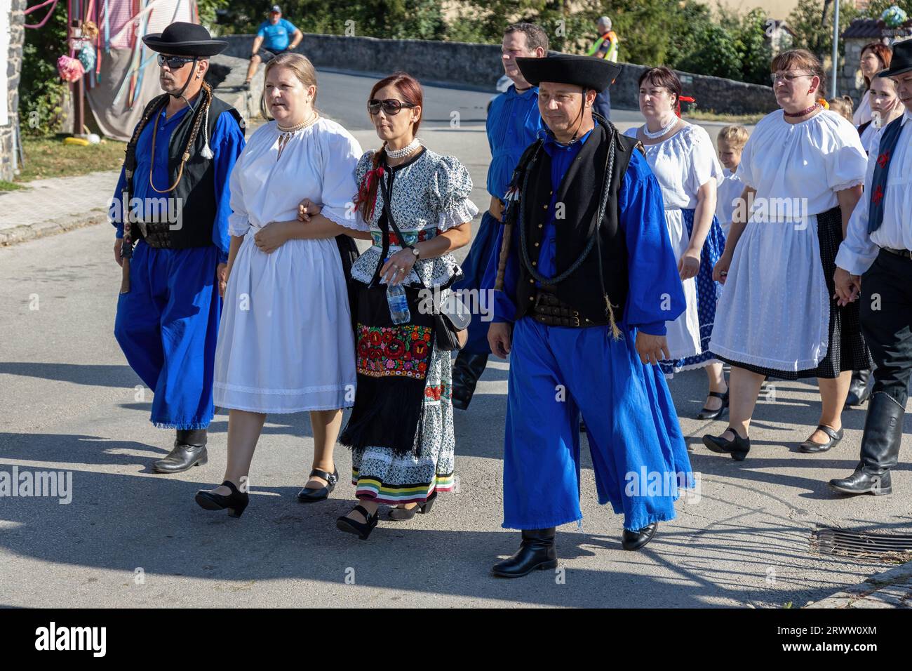 Traditional Hungarian harvest parade on September 16, 2023 in village ...