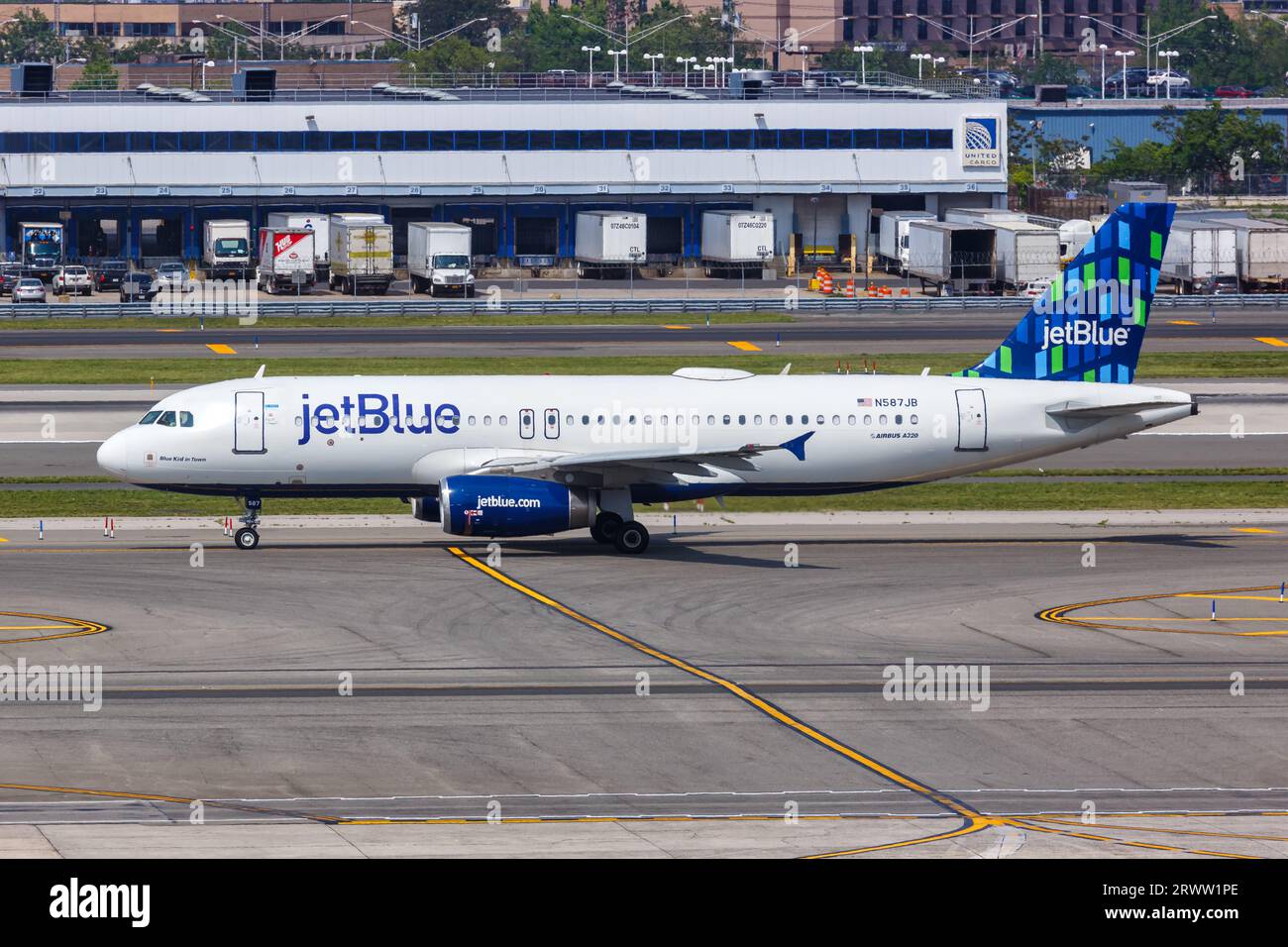 New York, United States - May 12, 2023: JetBlue Airbus A320 airplane at ...