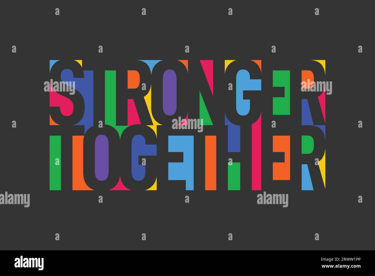 We are stronger together logo Stock Vector Images - Alamy