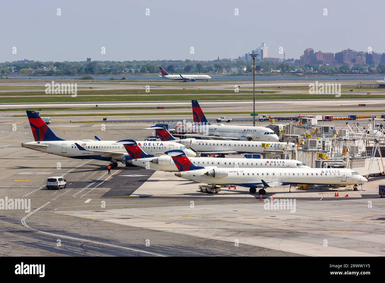 New York, United States - May 12, 2023: Delta Air Lines airplanes at ...