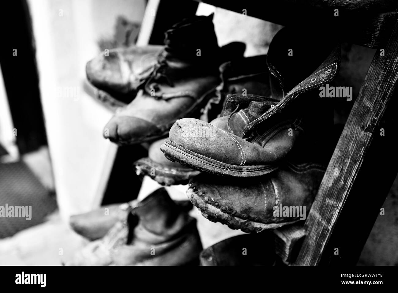 Ruined boots hi-res stock photography and images - Alamy
