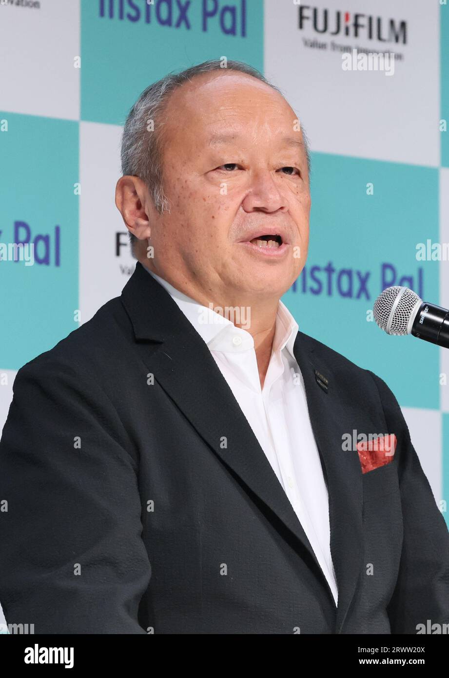 Tokyo, Japan. 21st Sep, 2023. Japan's Fujifilm president Teiichi Goto ...