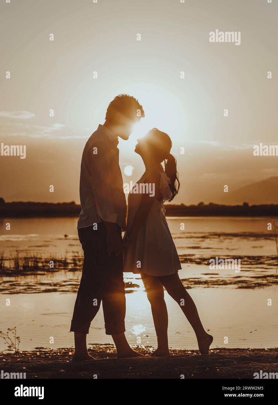 Watching sunsetting hi-res stock photography and images - Alamy