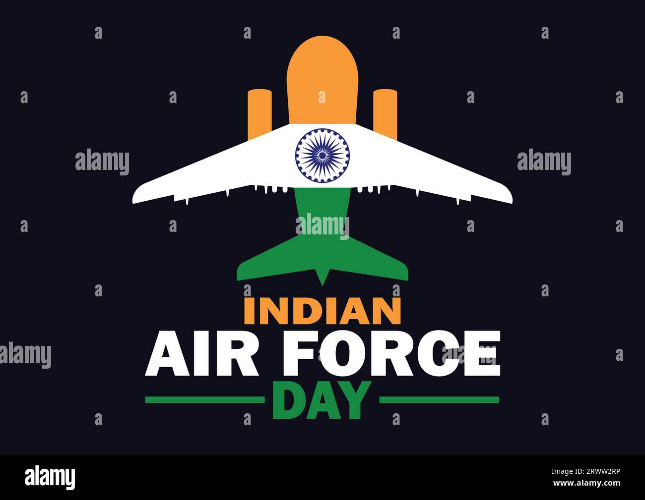 Indian Air Force Day Vector illustration. Suitable for greeting card ...