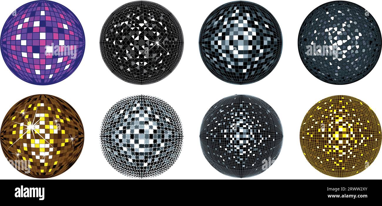 Disco ball party concept Stock Vector Images - Alamy