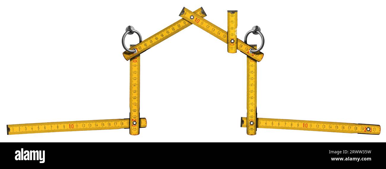 Yellow chimney on house Cut Out Stock Images & Pictures - Alamy