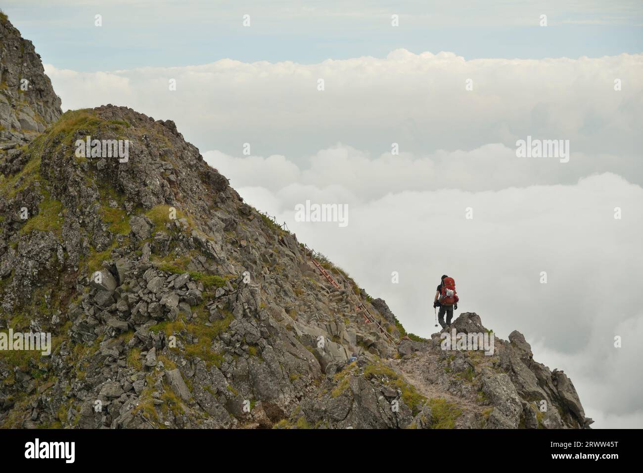 Person walking along volcanic hi-res stock photography and images - Alamy