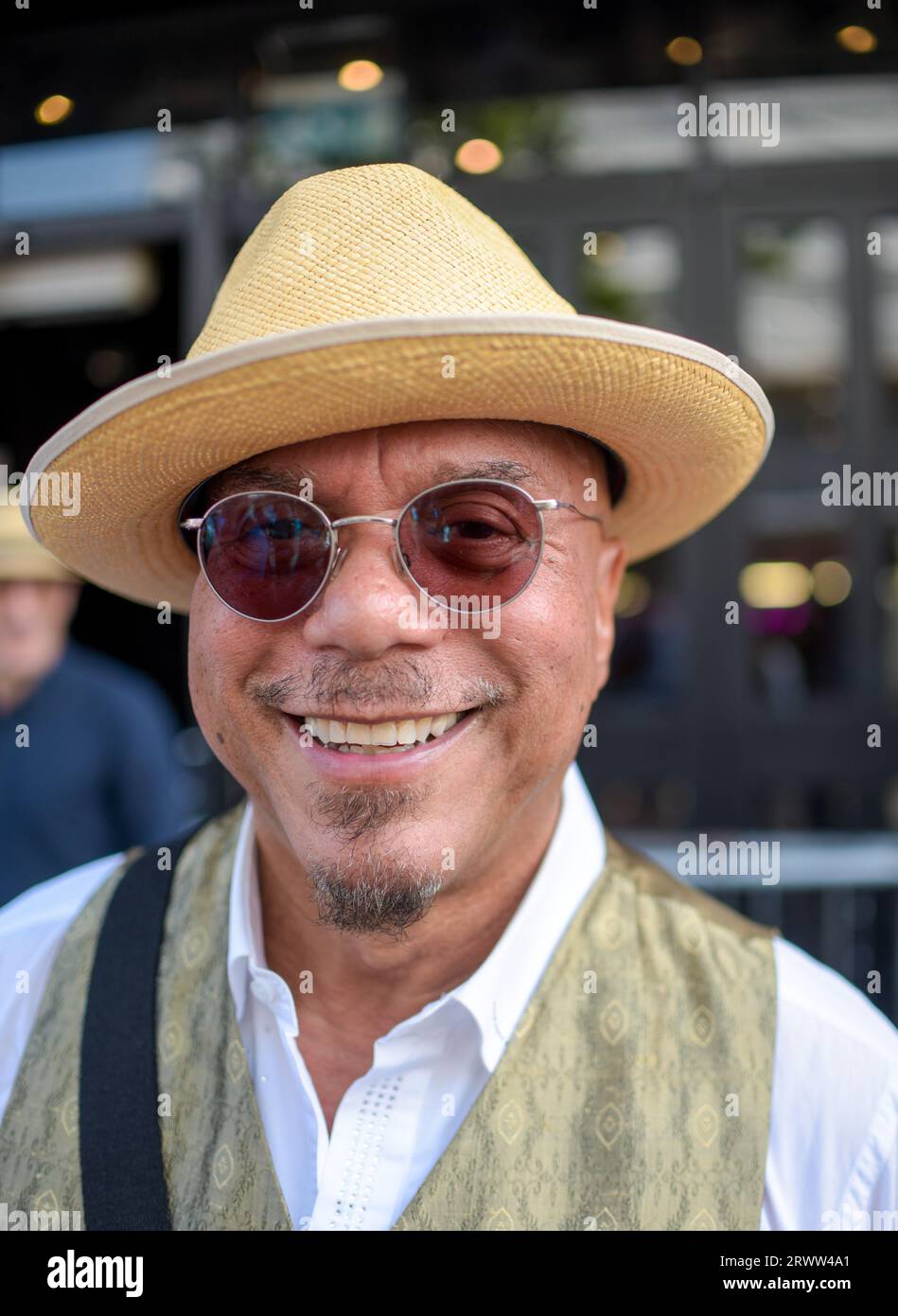 Howard Hewett of Shalamar at The Music Walk of Fame celebrating world ...