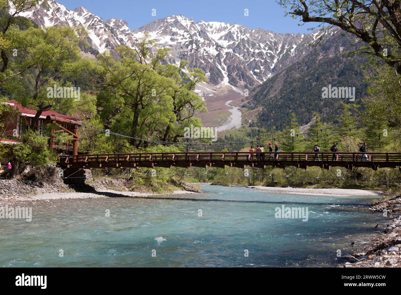 Kappa Bridge in Kamikochi Stock Photo - Alamy