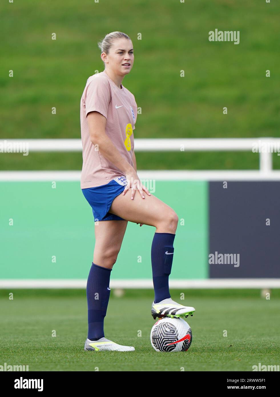 England's Alessia Russo during a training session at St George's Park ...