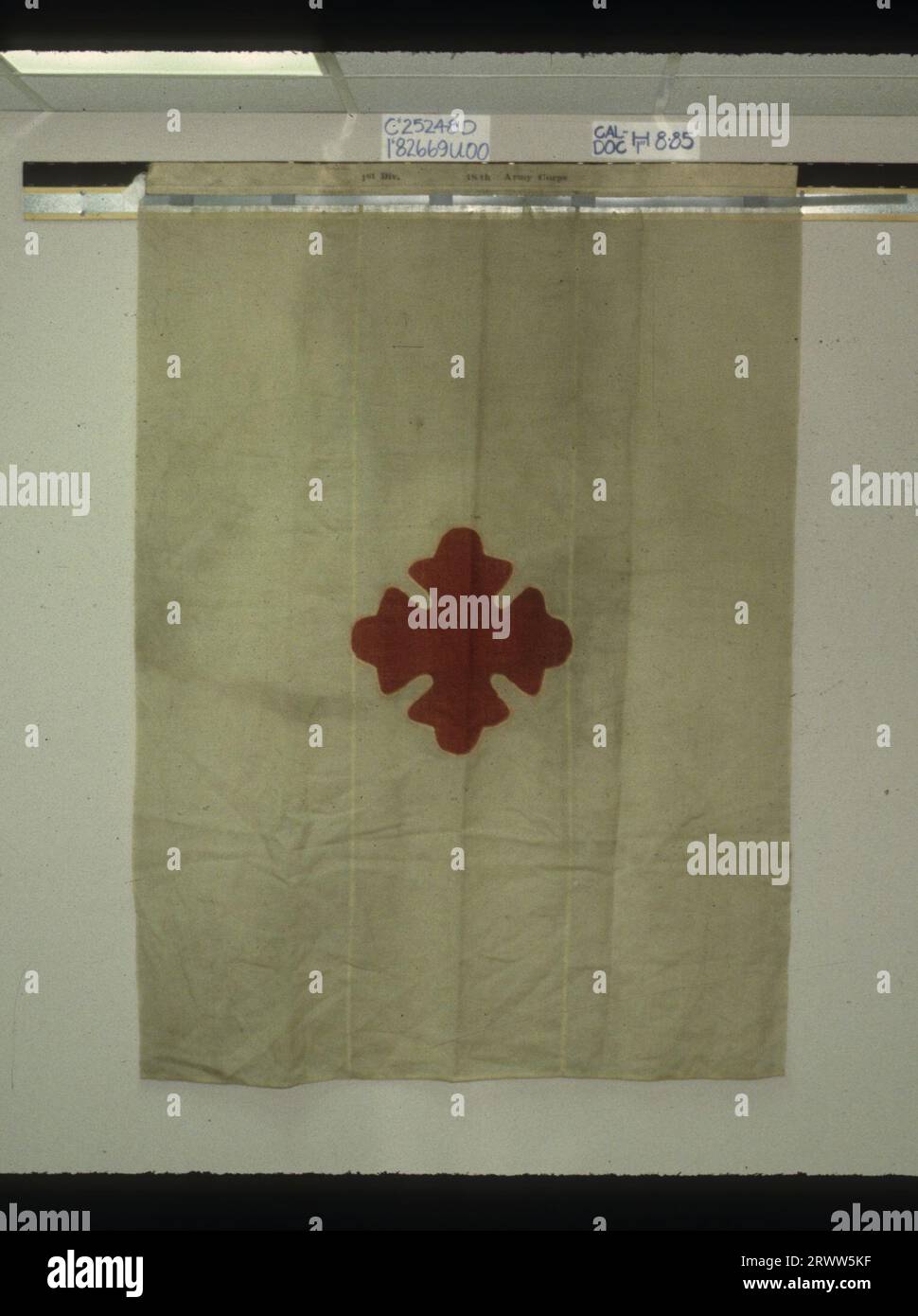 Designating flag. 1st Division, 18th Army Corps. AF*25248D. Scanned ...
