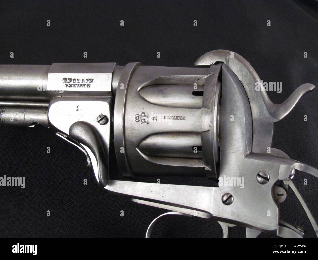 Patent model revolver by Prosper Polain. AF*252496 Stock Photo - Alamy