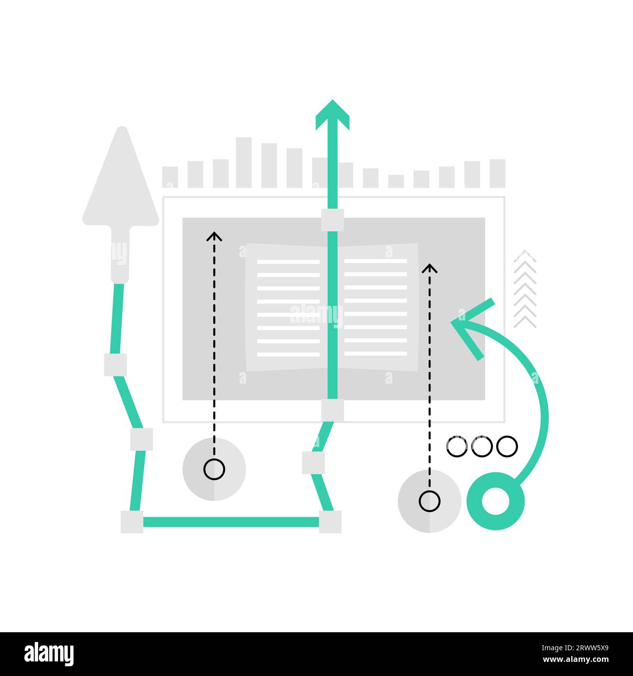 E learning education platform. Digital innovative knowledge website ...