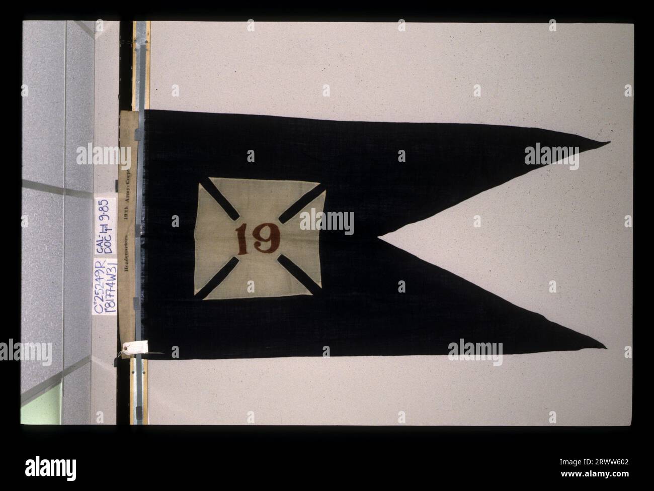 Designating flag. Headquarters, 19th Army Corps. AF*25249R. Scanned ...