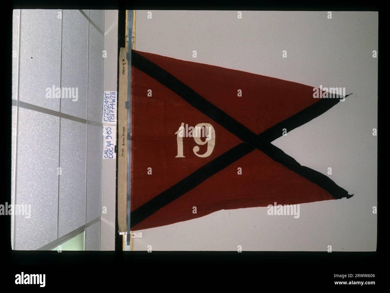 Designating flag. Chief Quartermaster, 19th Army Corps. AF*25249T ...