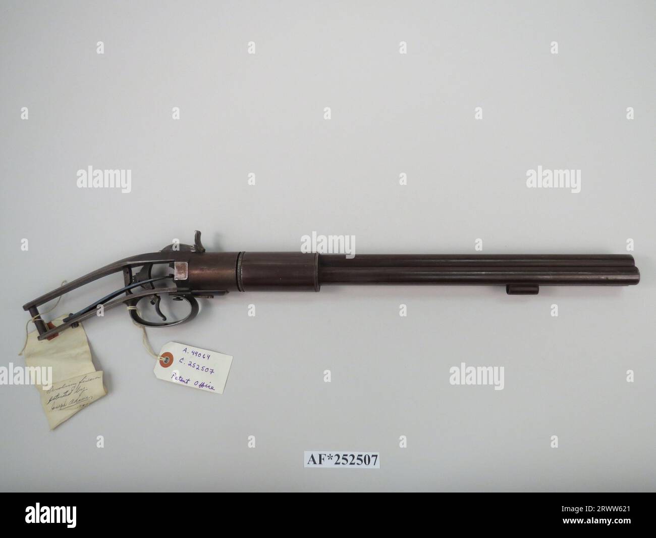 Revolving barrel patent model gun by Joseph Adams. AF*252507 Stock ...