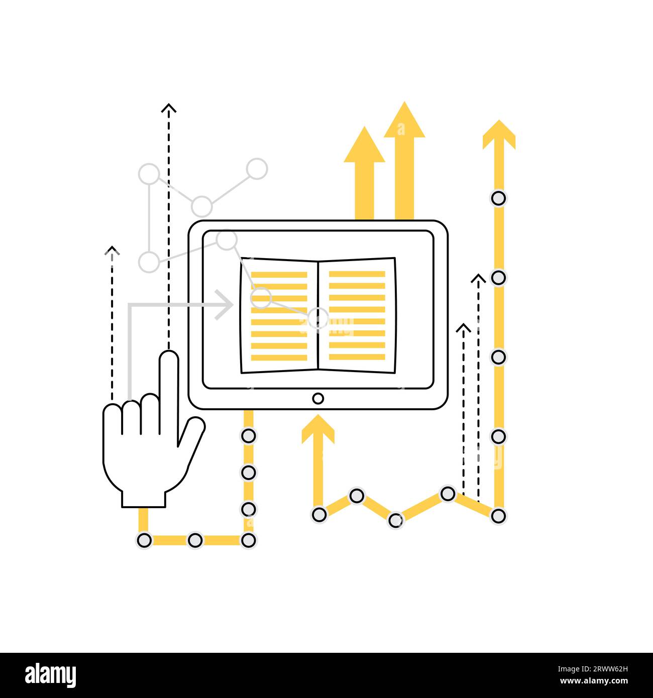 Reading e book literature. Digital library, online study materials ...