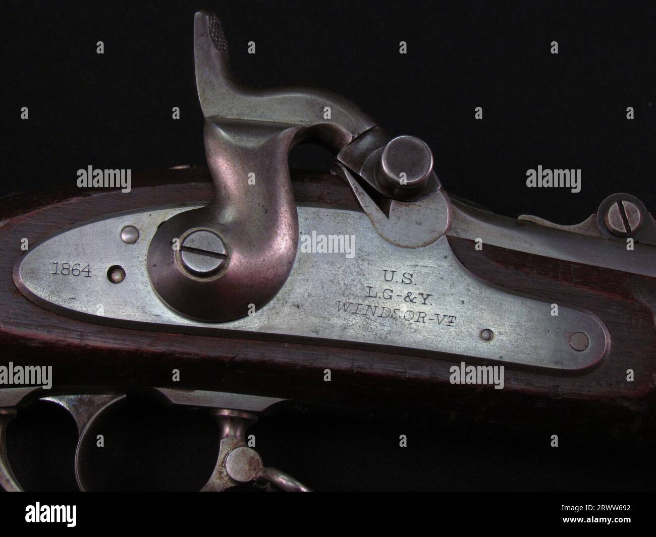 Rifle musket, centerfire; patent model. AF*252549 Stock Photo - Alamy