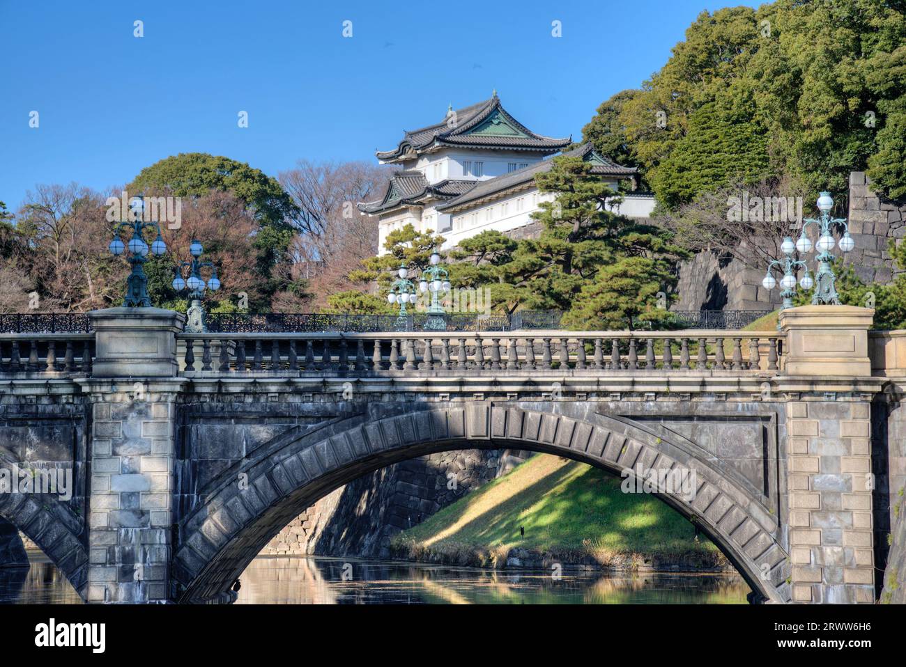 Nijubashi Bridge at the Imperial Palace Stock Photo - Alamy